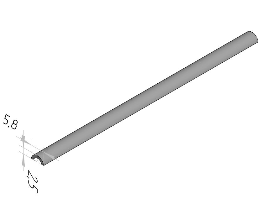 Искусственный ротанг Полутрубка для плетения купить по выгодной цене ...